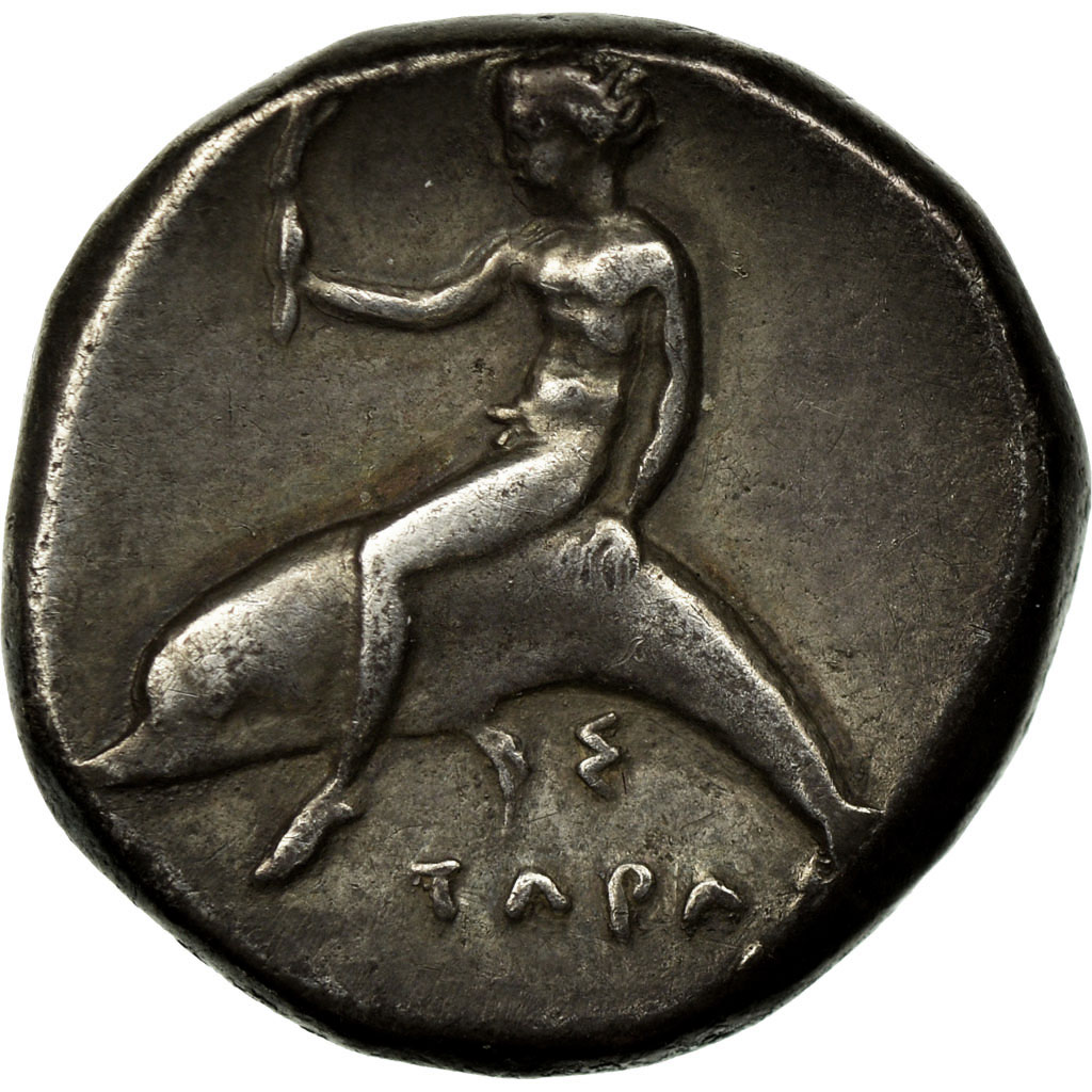 Coin, Taras, son of Poseidon, Didrachm, Tarentum, , Silver, SNG ANS:872