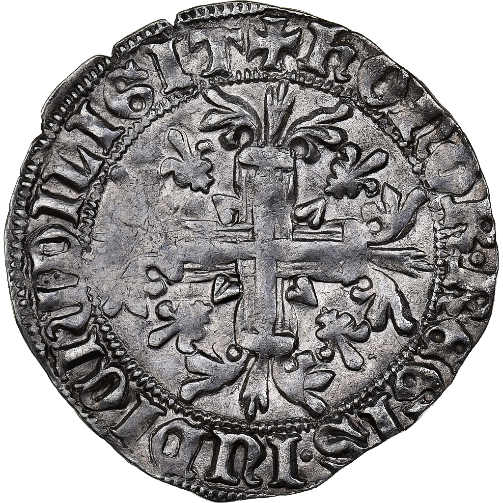 Kingdom of Naples, Robert d'Anjou, Gigliato, 1309-1343, Naples, Silver