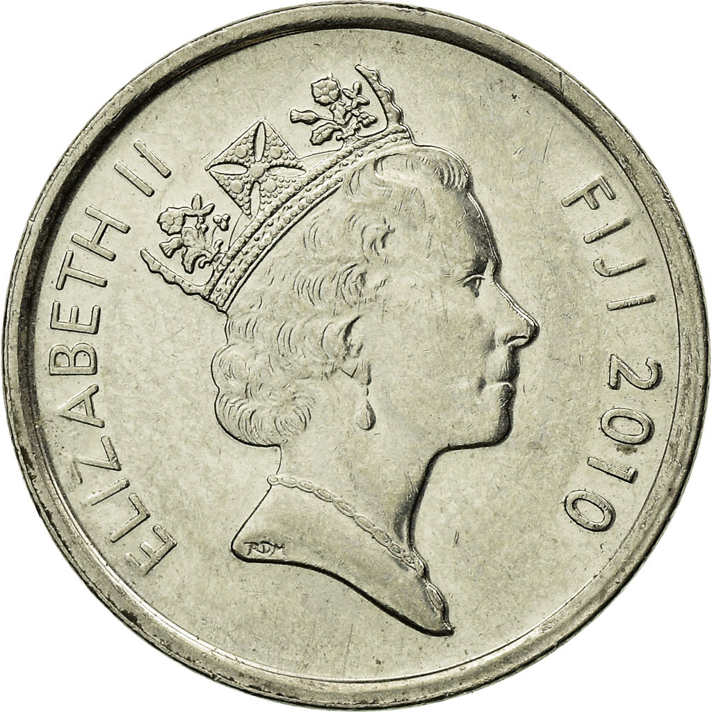 Coin, Fiji, Elizabeth II, 5 Cents, 2010, , Nickel plated steel, KM:119