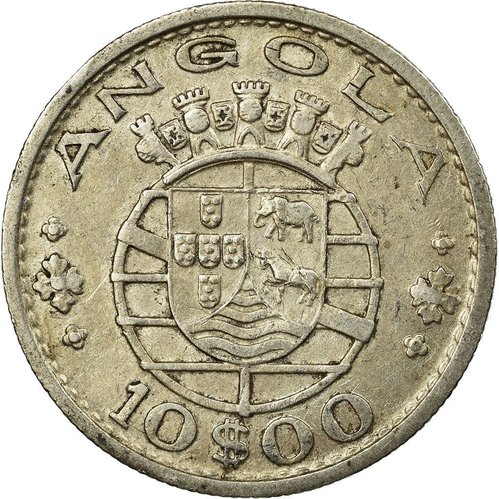 Coin, Angola, 10 Escudos, 1952, , Silver, KM:73 | African Coins