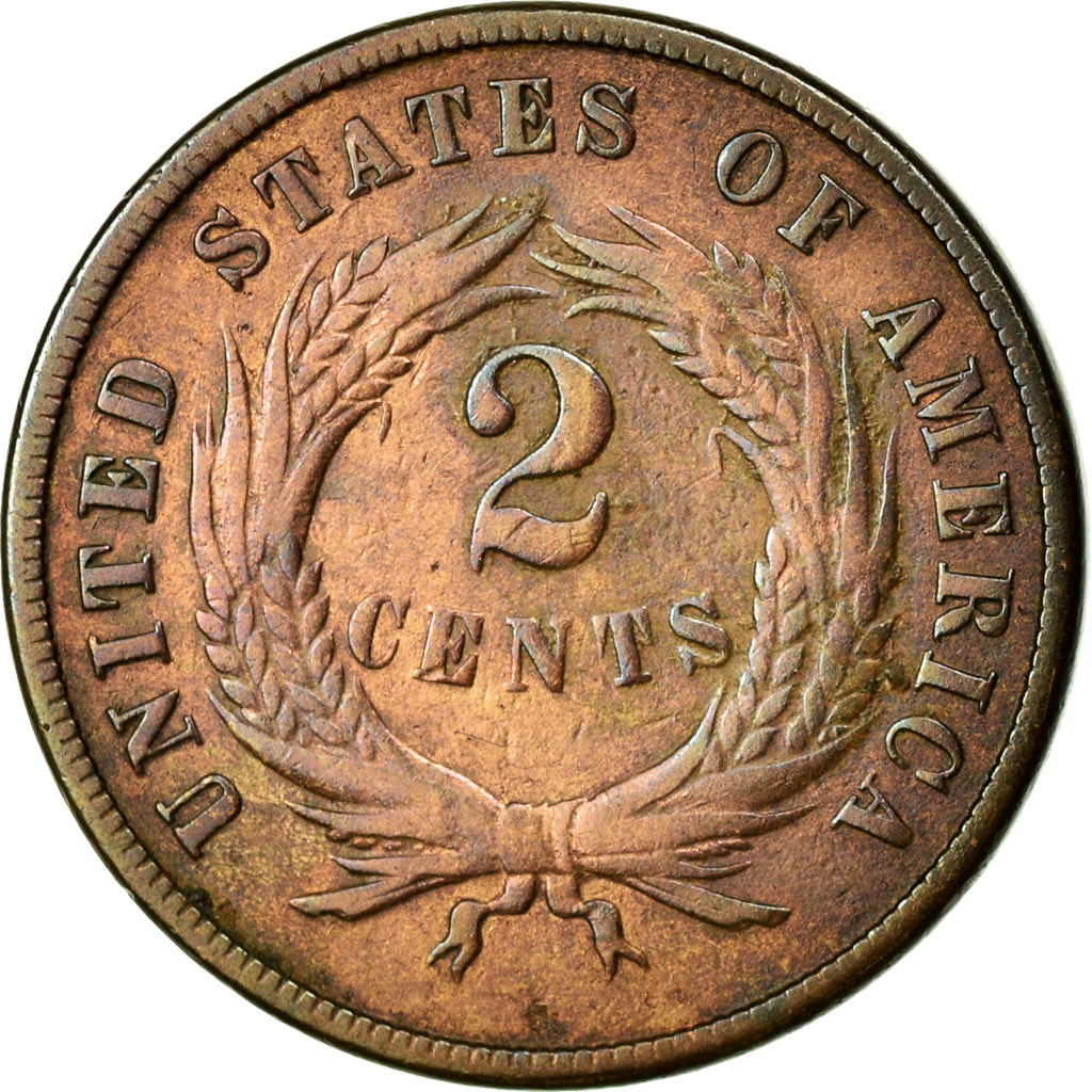 Coin, United States, 2 Cents, 1870, U.S. Mint, Philadelphia ...