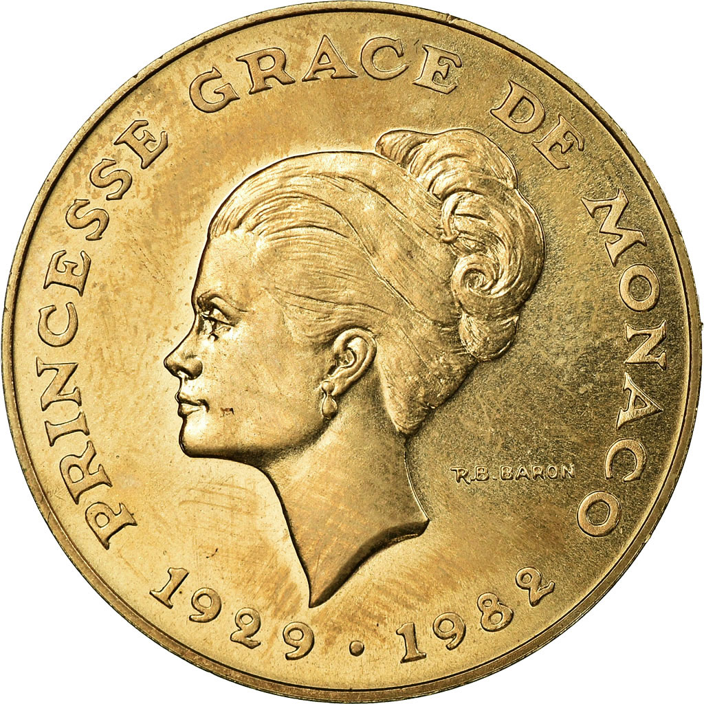 Coin, Monaco, Princesse Grace, 10 Francs, 1982, ESSAI, | European Coins