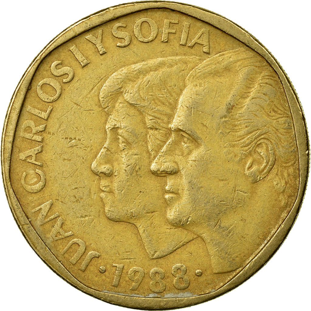 Coin, Spain, Juan Carlos I, 500 Pesetas, 1988, , Aluminum-Bronze
