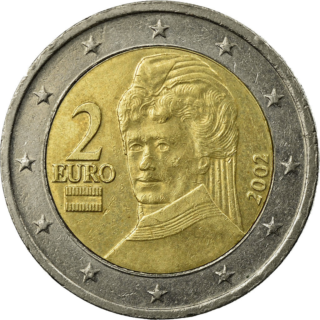 Austria, 2 Euro, 2002, , Bi-Metallic, KM:3089 | European Coins