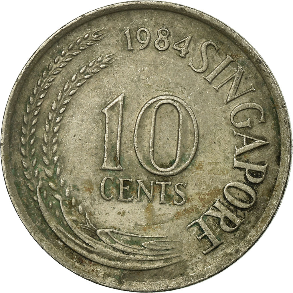 [#696648] moneda, singapur, 10 cents, 1984, sin - Compra venta en todocoleccion