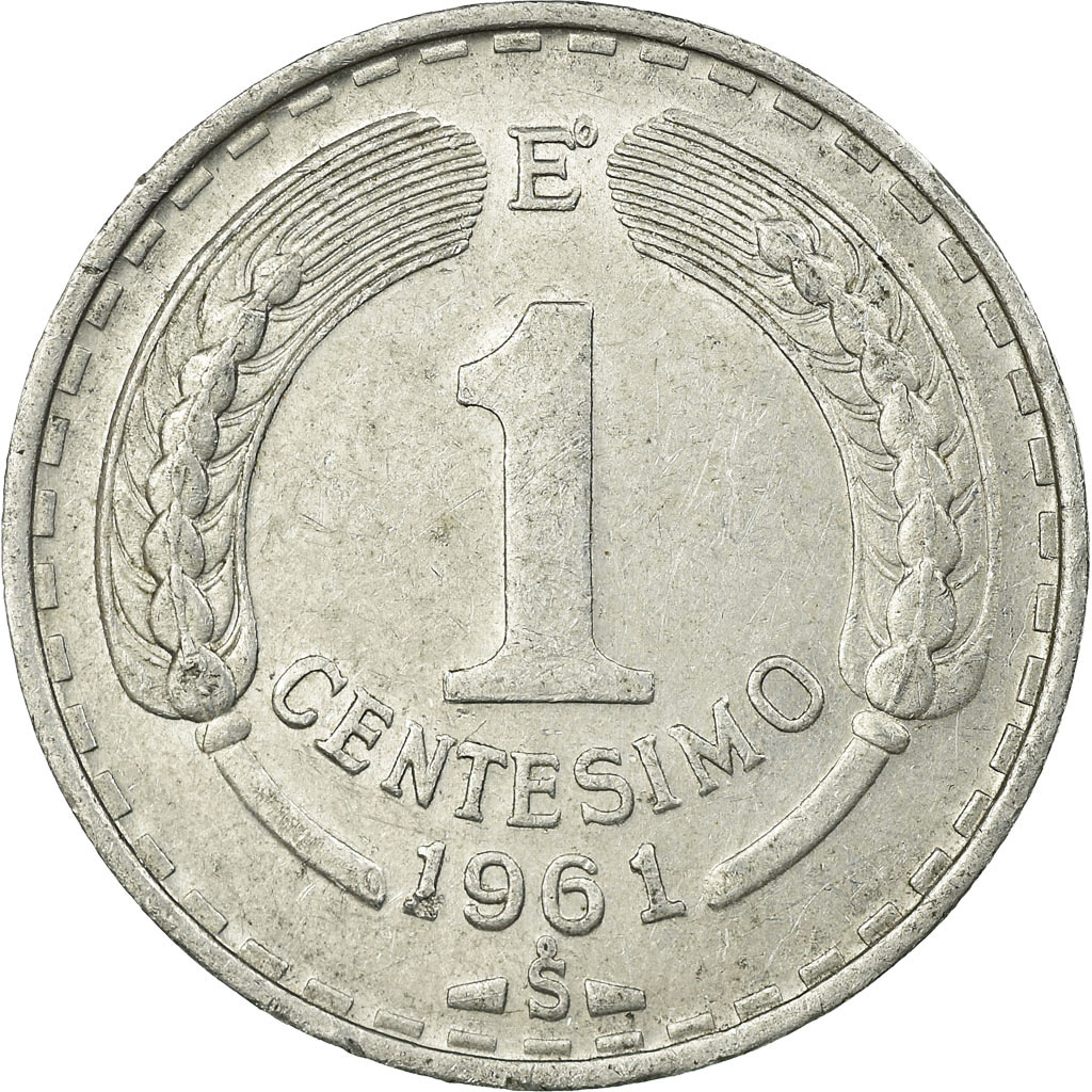 Coin, Chile, Centesimo, 1961, , Aluminum, KM:189 | South American Coins