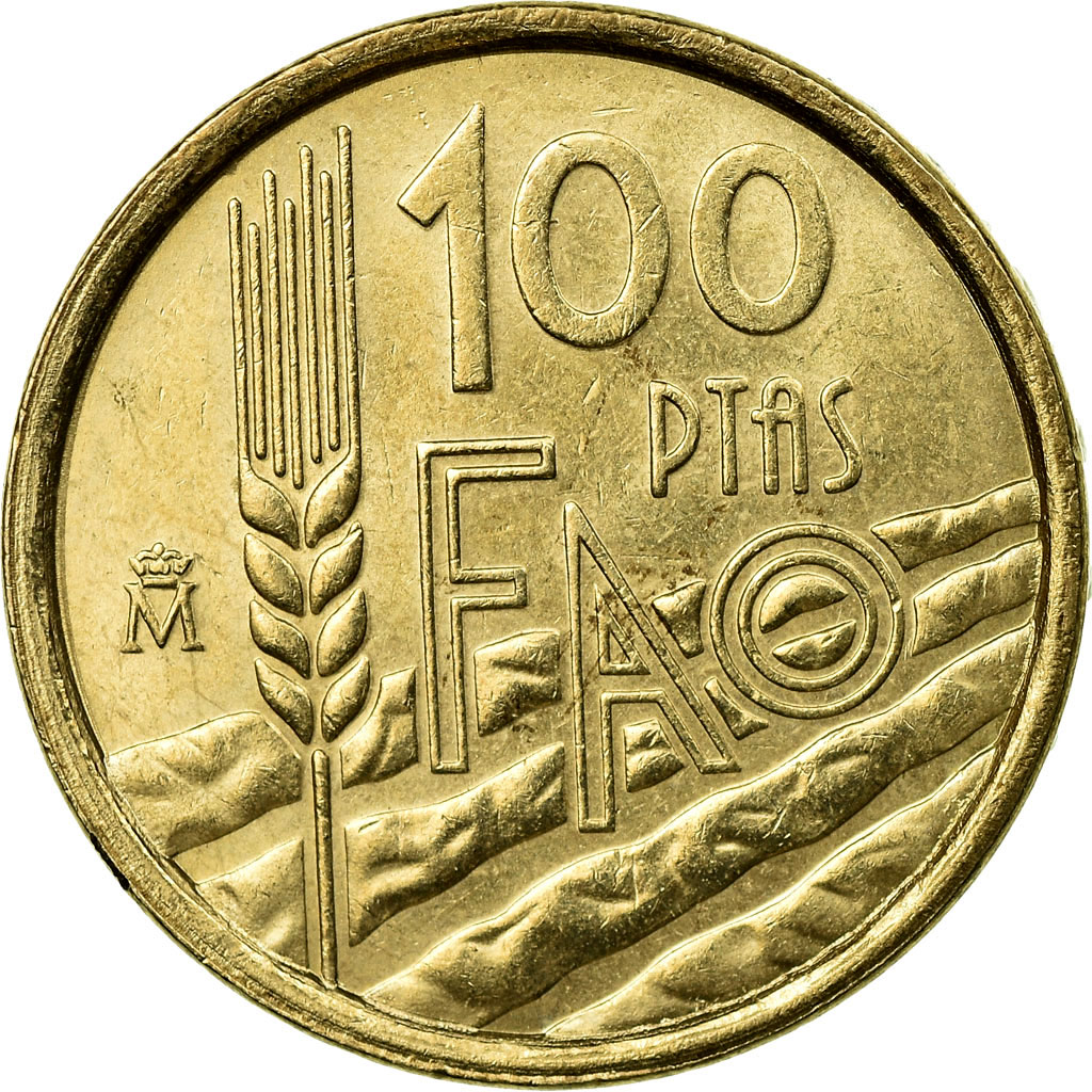 Coin, Spain, Juan Carlos I, F.A.O., 100 Pesetas, 1995, Madrid,