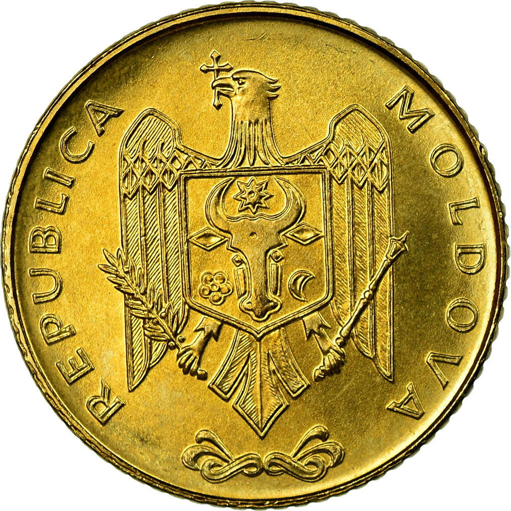 Coin, Moldova, 50 Bani, 2005, , Brass Clad Steel, KM:10 | European Coins