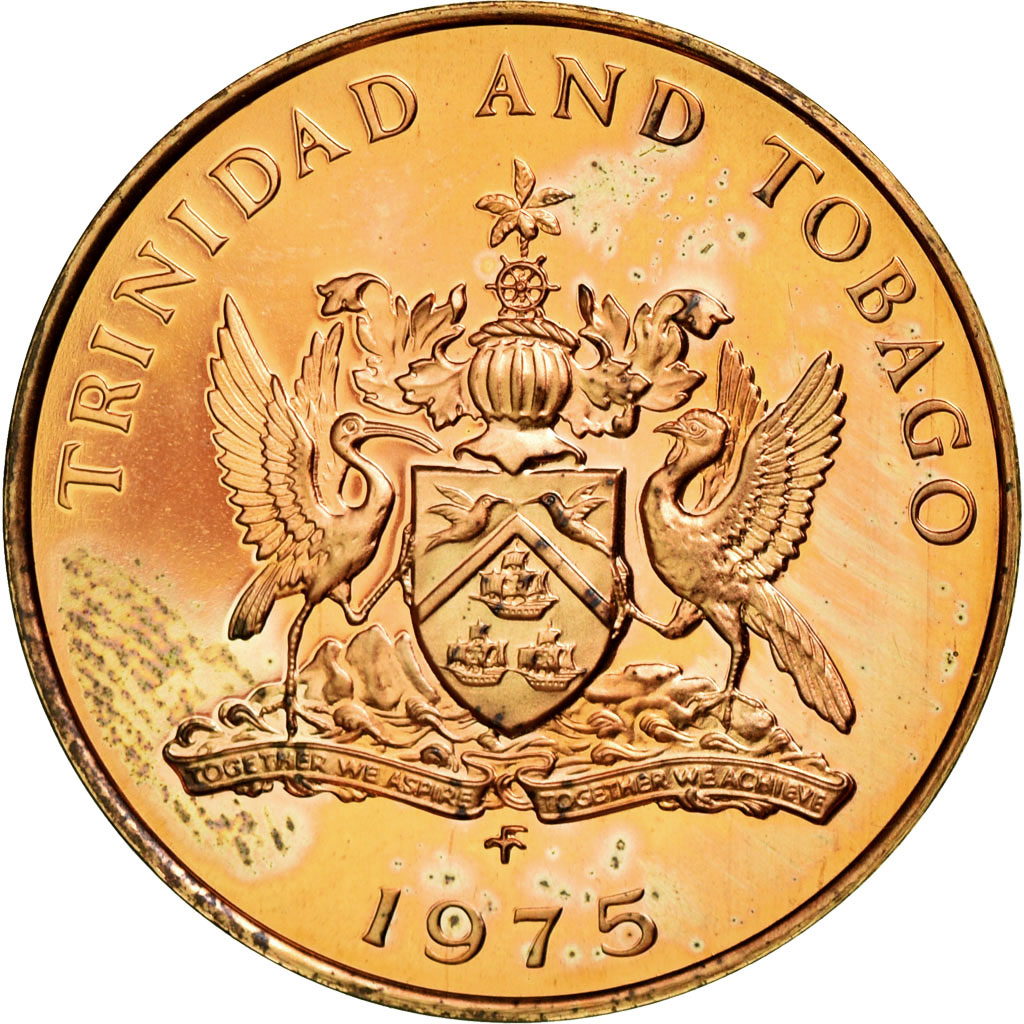 Coin, TRINIDAD & TOBAGO, 5 Cents, 1975, , Bronze, KM:26 | North ...