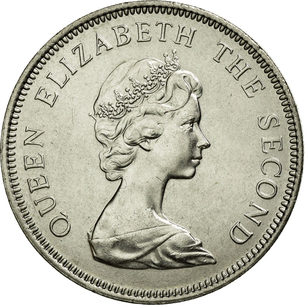 Coin, Jersey, Elizabeth II, 10 New Pence, 1975, , Copper-nickel, KM:33