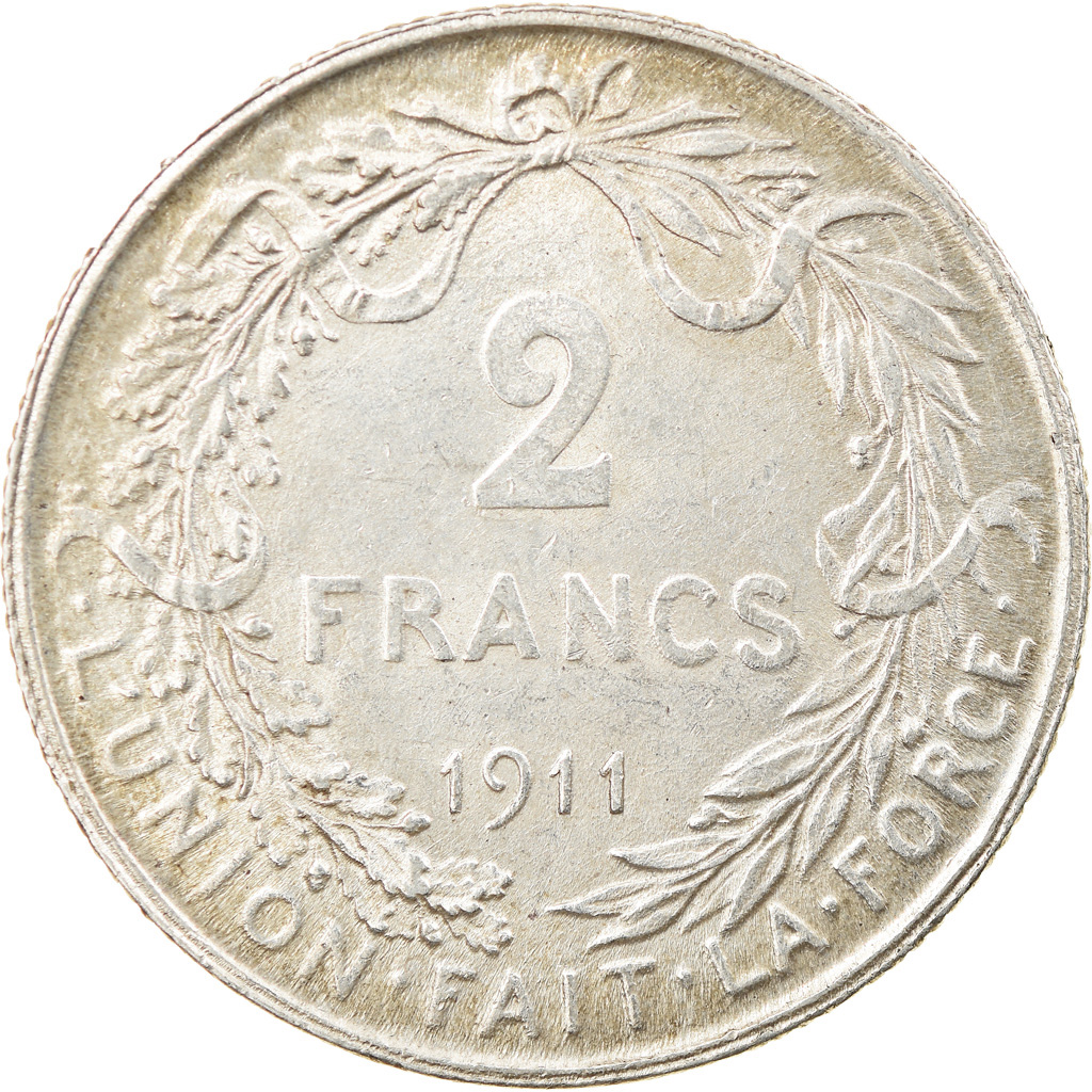 Coin, Belgium, 2 Francs, 2 Frank, 1911, , Silver, KM:74 | European Coins