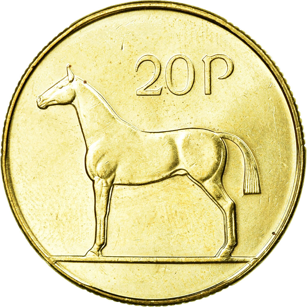 Coin, IRELAND REPUBLIC, 20 Pence, 1995, , Nickel-Bronze, KM:25