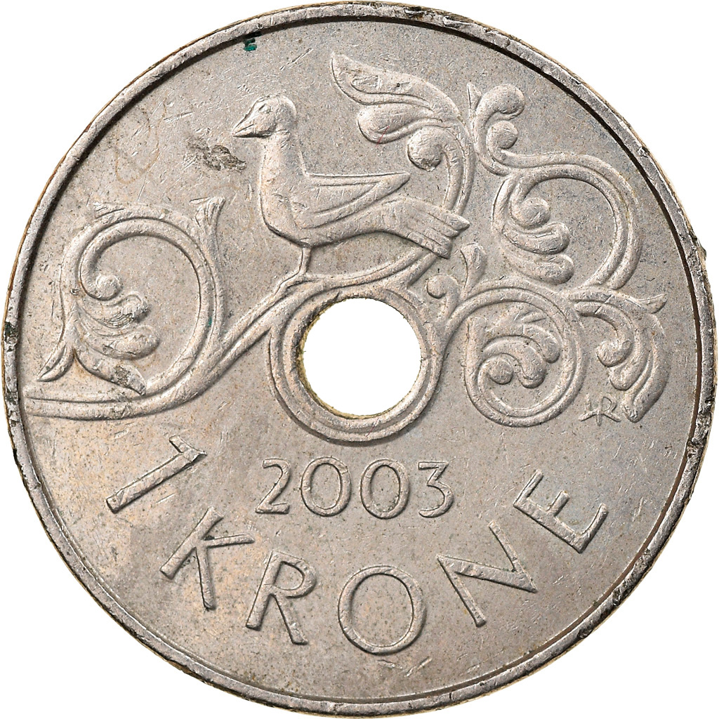Coin, Norway, Harald V, Krone, 2003, , Copper-nickel, KM:462 | European ...