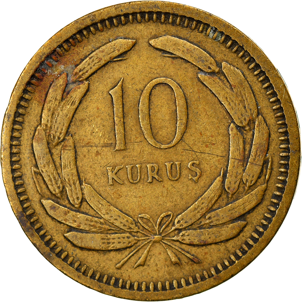 Coin, Turkey, 10 Kurus, 1949, , Brass, KM:888 | Asian and Middle ...