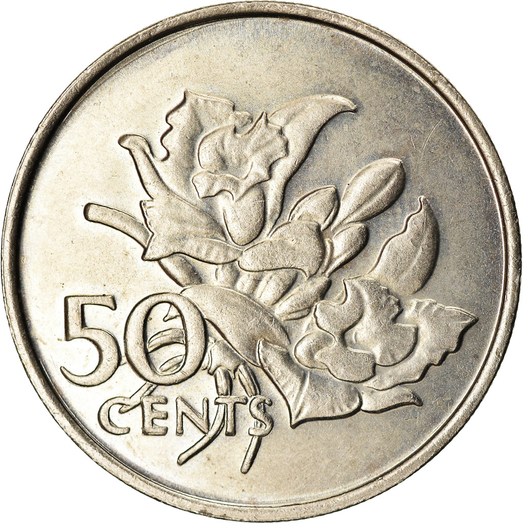 Coin, Seychelles, 50 Cents, 1977, British Royal Mint, , Copper-nickel