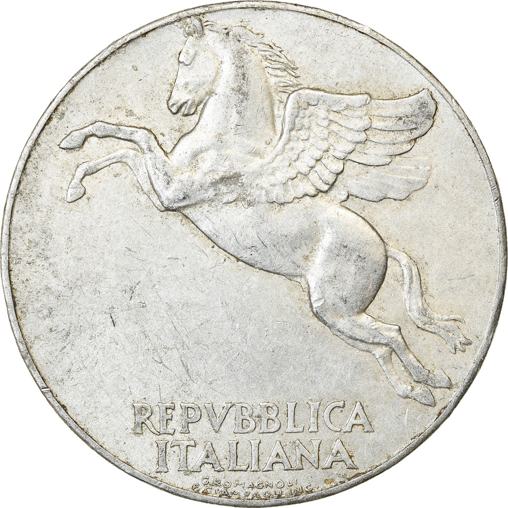 Coin, Italy, 10 Lire, 1950, Rome, , Aluminum, KM:90 | European Coins