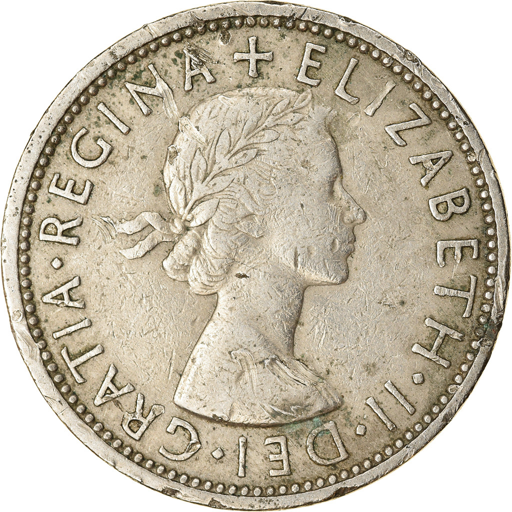 Coin, Great Britain, Elizabeth II, Florin, Two Shillings, 1966,