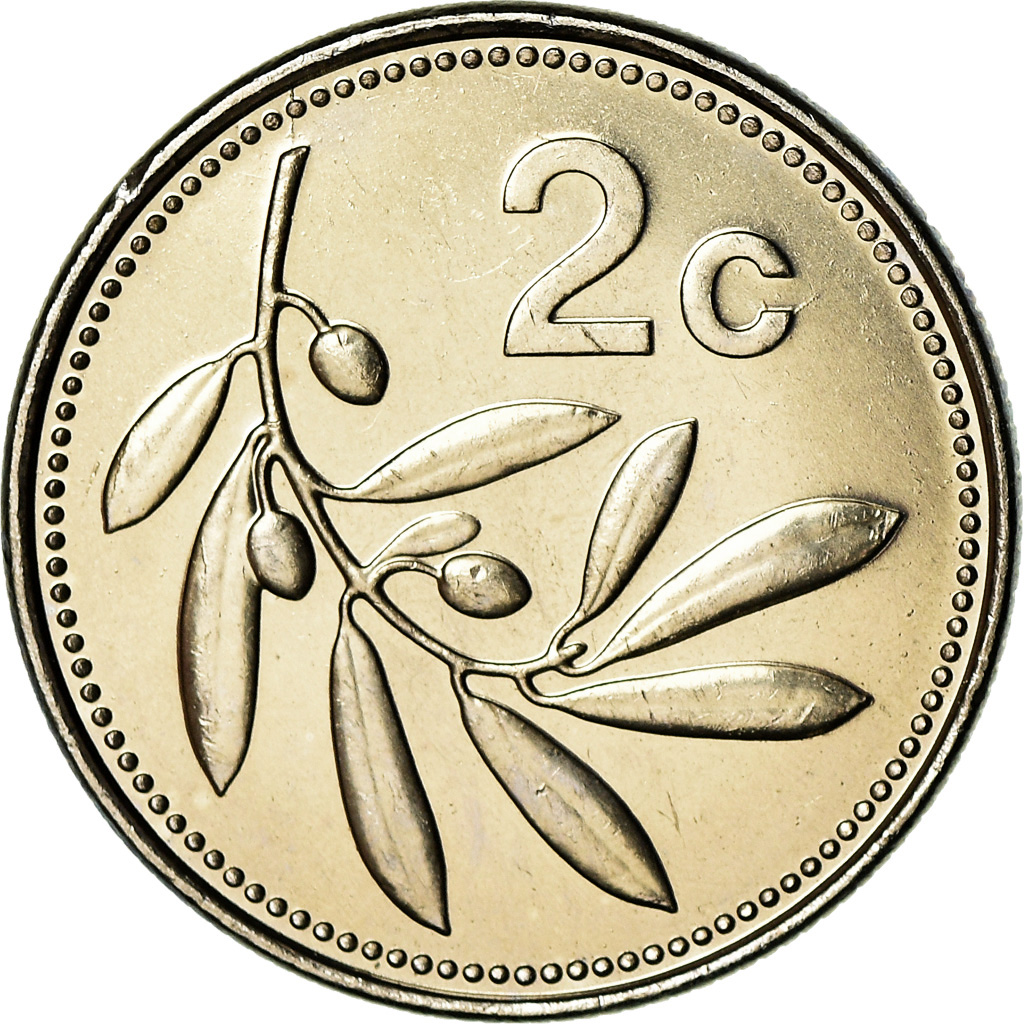 Coin, Malta, 2 Cents, 2004, , Copper-nickel, KM:94 | European Coins