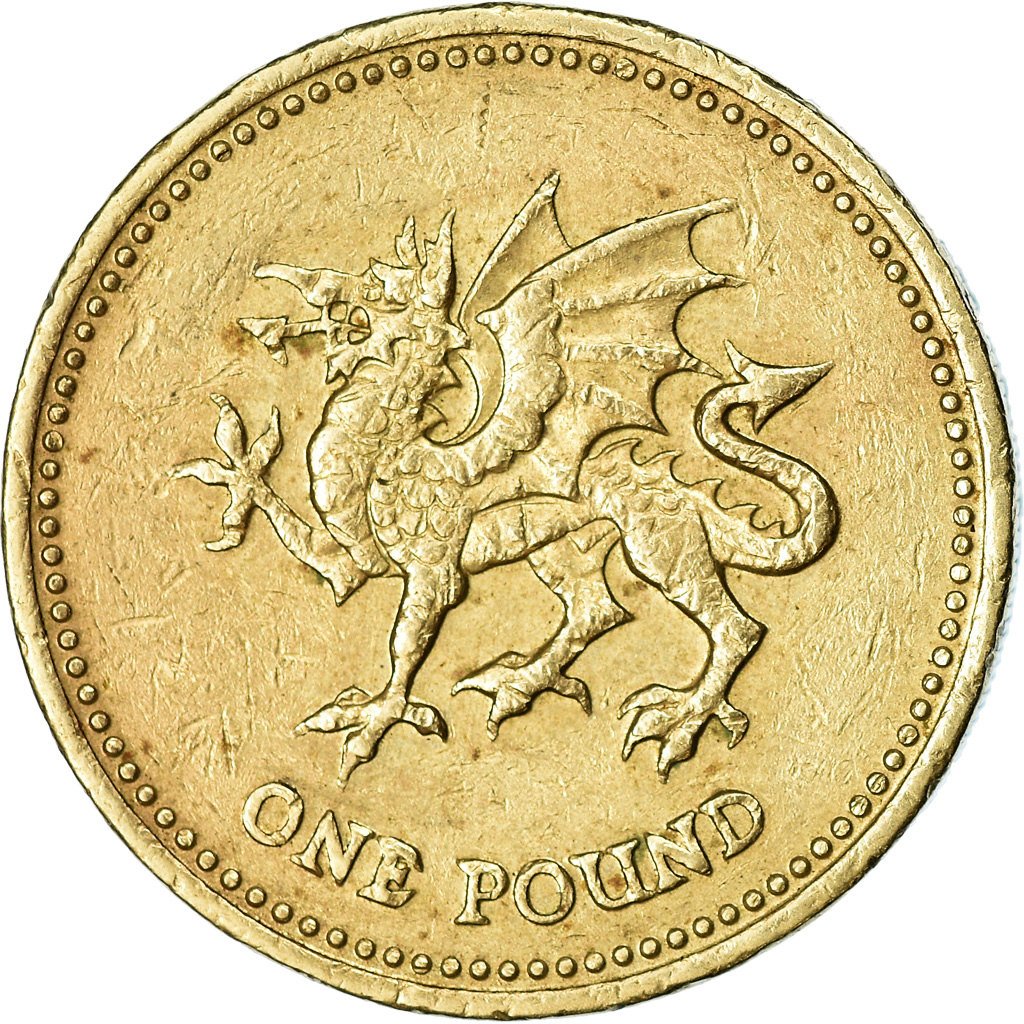Coin, Great Britain, Elizabeth II, Pound, 2000, British Royal Mint,