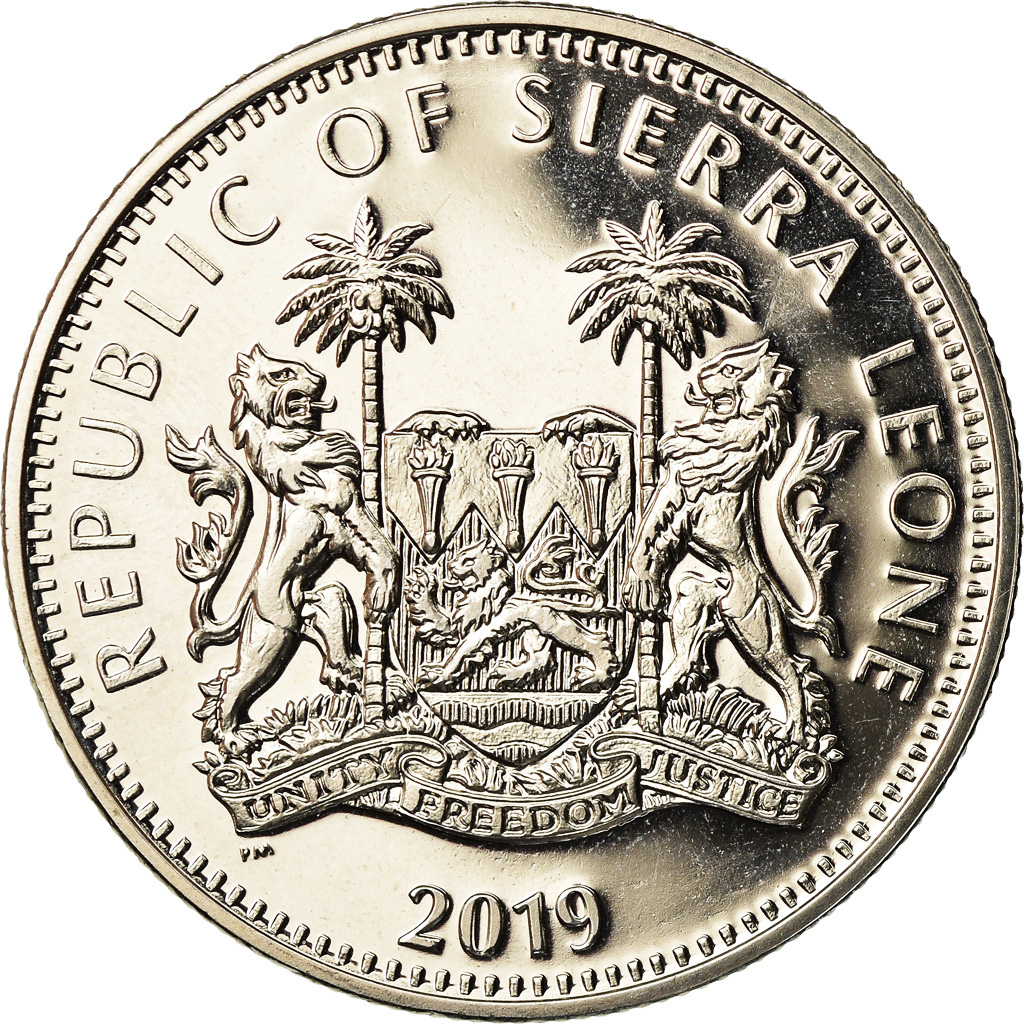 Coin, Sierra Leone, Léopard, Dollar, 2019, British Royal Mint,