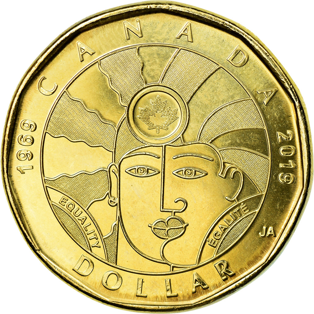 [#784345] moneda, canadá, dollar, 2019, royal c - Compra venta en ...