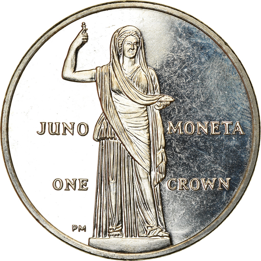 Coin, Isle of Man, Elizabeth II, Crown, 2012, Pobjoy Mint, Juno Moneta,