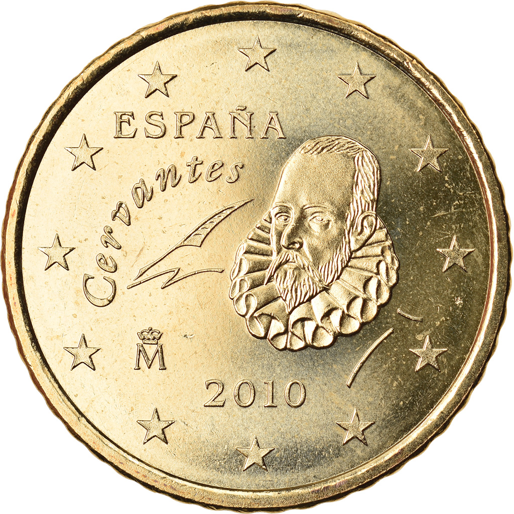 Spain, 50 Euro Cent, 2010, , Brass, KM:1149 | European Coins