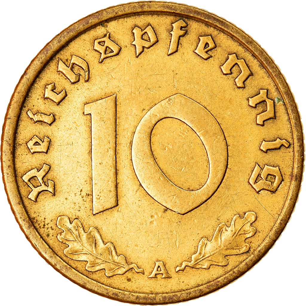 Coin, GERMANY, THIRD REICH, 10 Reichspfennig, 1938, Berlin, | European ...