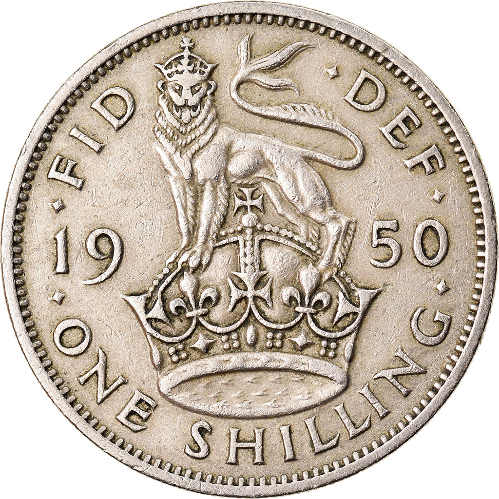 Coin, Great Britain, George VI, Shilling, 1950, , Copper-nickel, KM:877