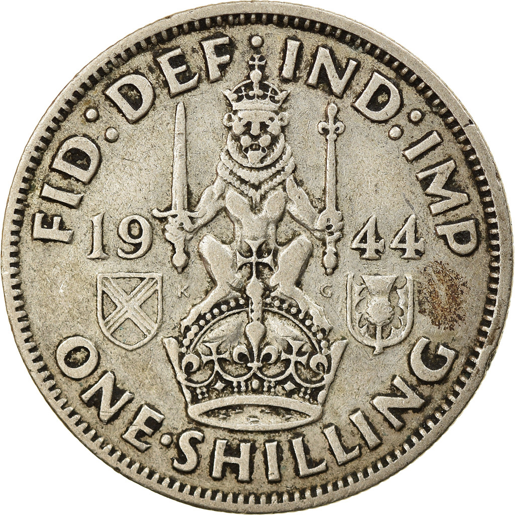 Coin, Great Britain, George VI, Shilling, 1944, , Silver, KM:853