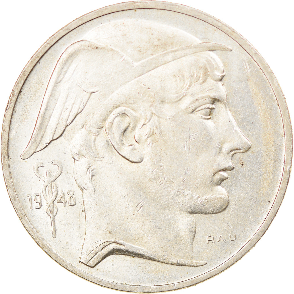 Coin, Belgium, 50 Francs, 50 Frank, 1948, , Silver, KM:137 | European Coins