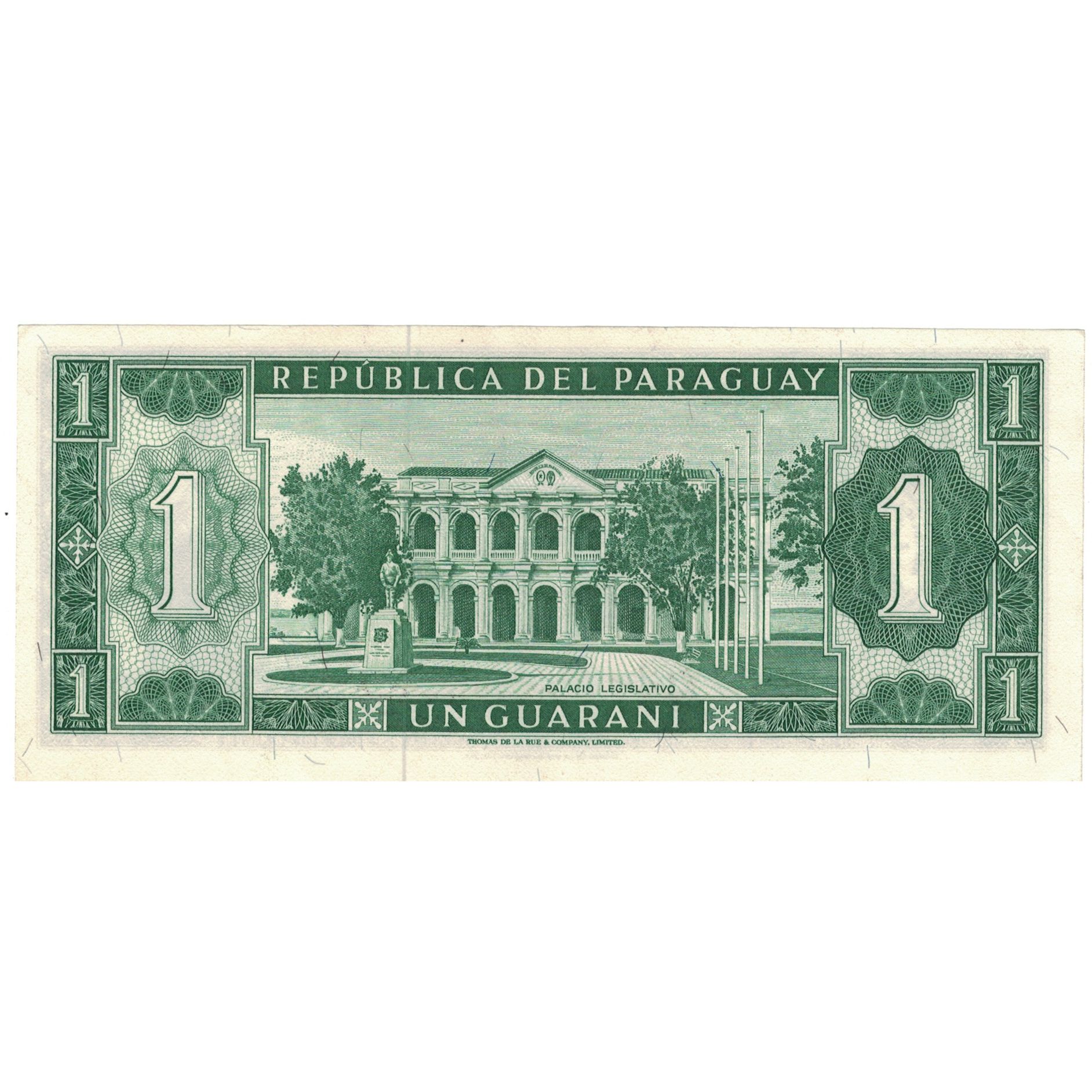 Banknote, Paraguay, 1 Guarani, 1952, 1952, KM:193b, UNC(64) | World ...