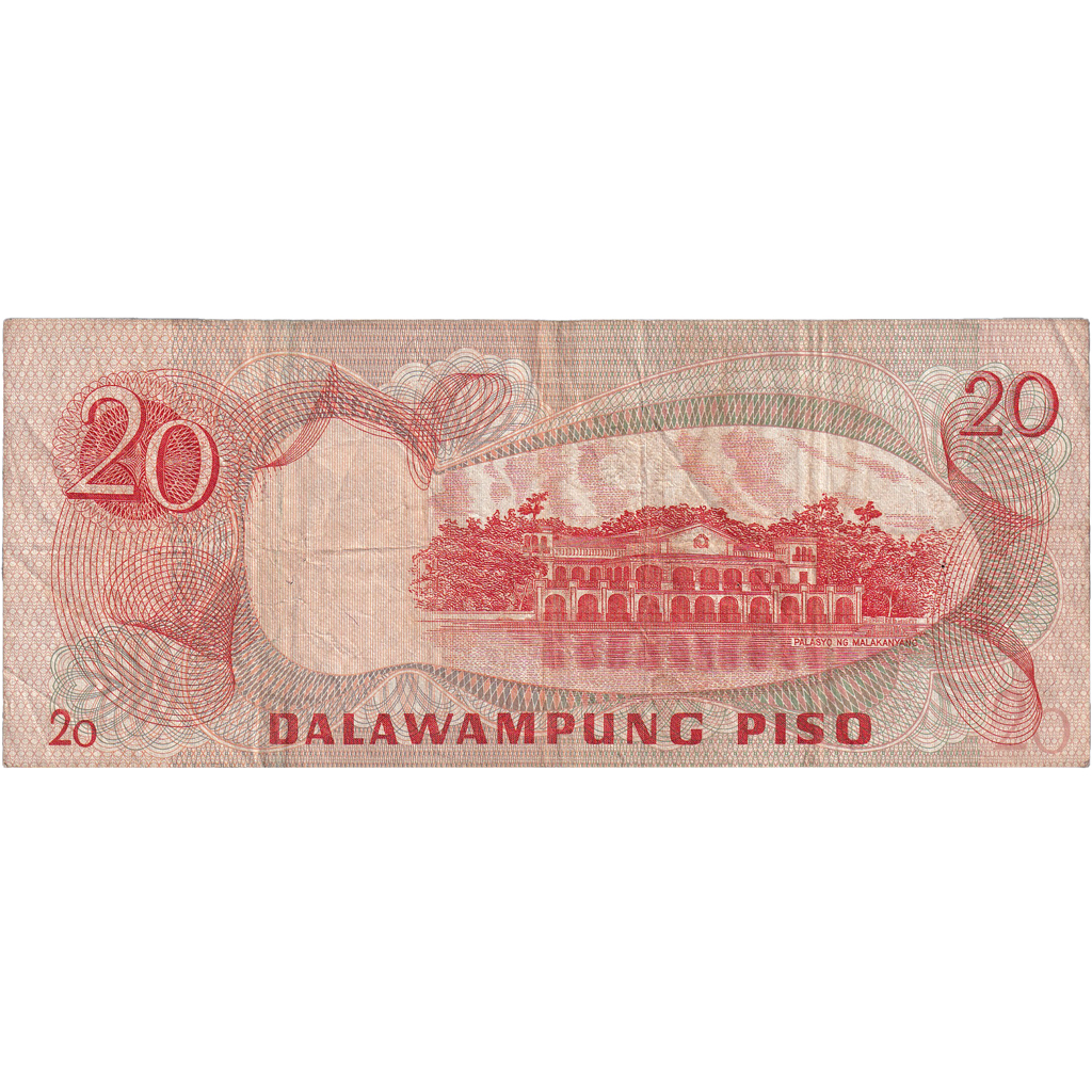 Banknote, Philippines, 20 Piso, KM:162b, VF(20-25) | World Paper Money