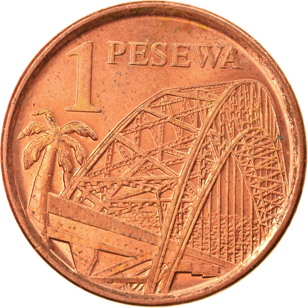 Coin, Ghana, Pesewa, 2007, , Copper Plated Steel, KM:37 | African Coins