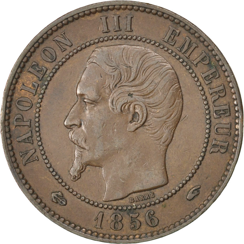 Coin, France, Napoleon III, Napoléon III, 10 Centimes, 1856, Paris,