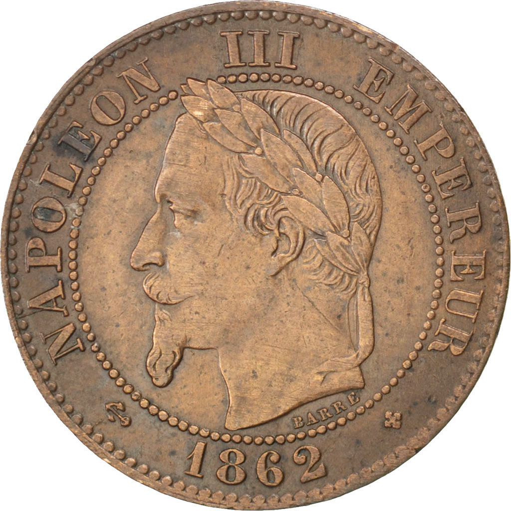 Coin, France, Napoleon III, Napoléon III, 2 Centimes, 1862, Strasbourg