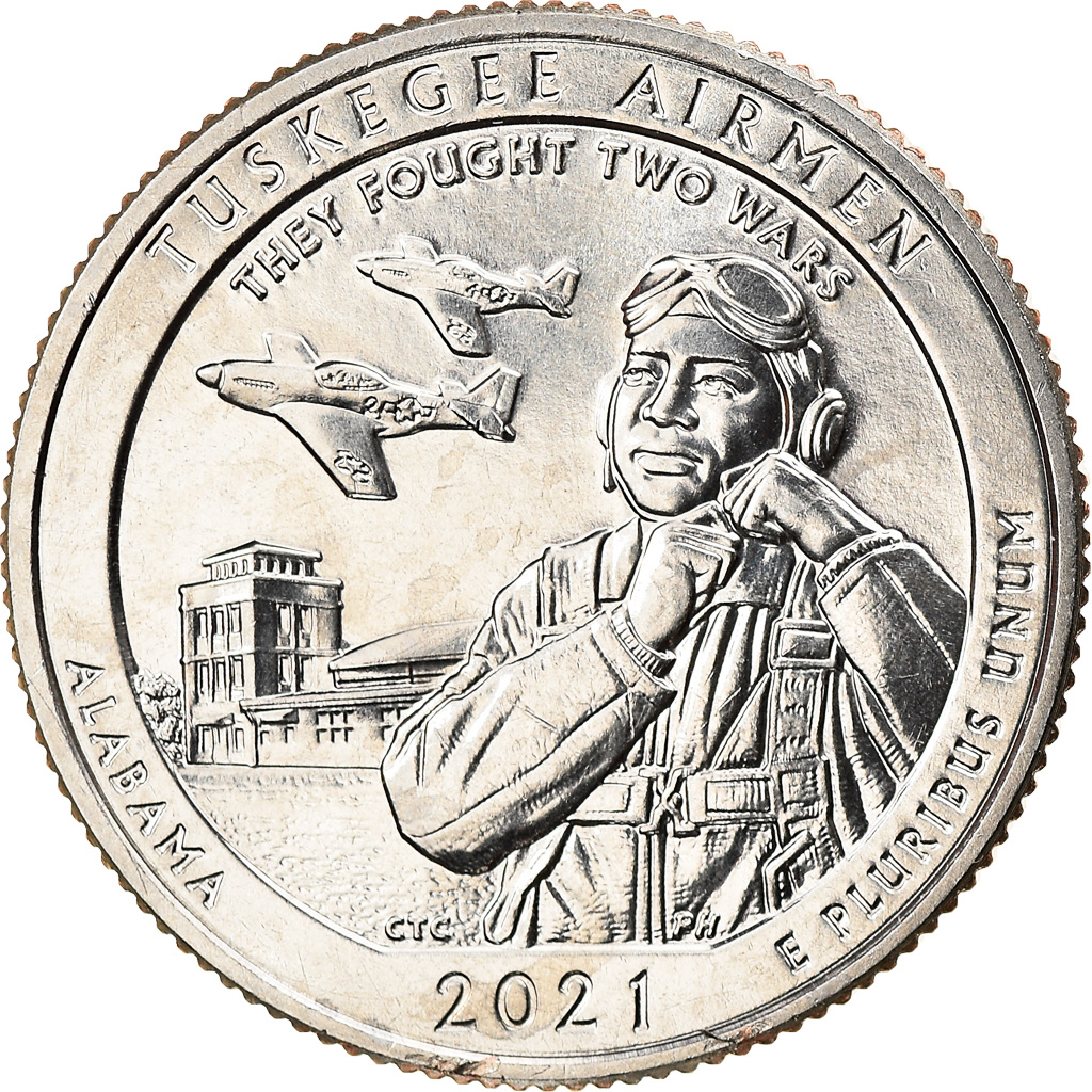 Coin, United States, Tuskegee Airmen, Quarter, 2021, San Francisco,