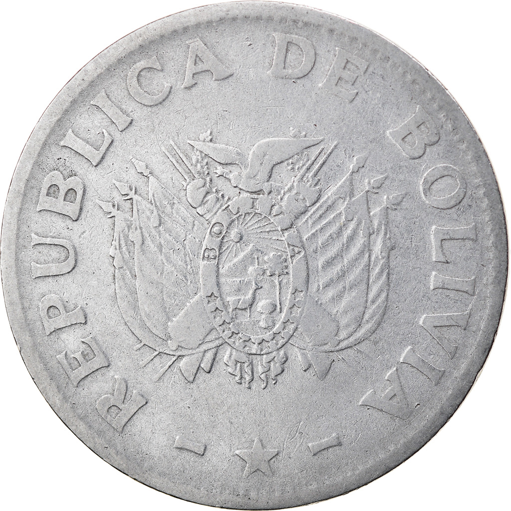 [#828198] moneda, bolivia, boliviano, 1987, mbc - Compra venta en ...