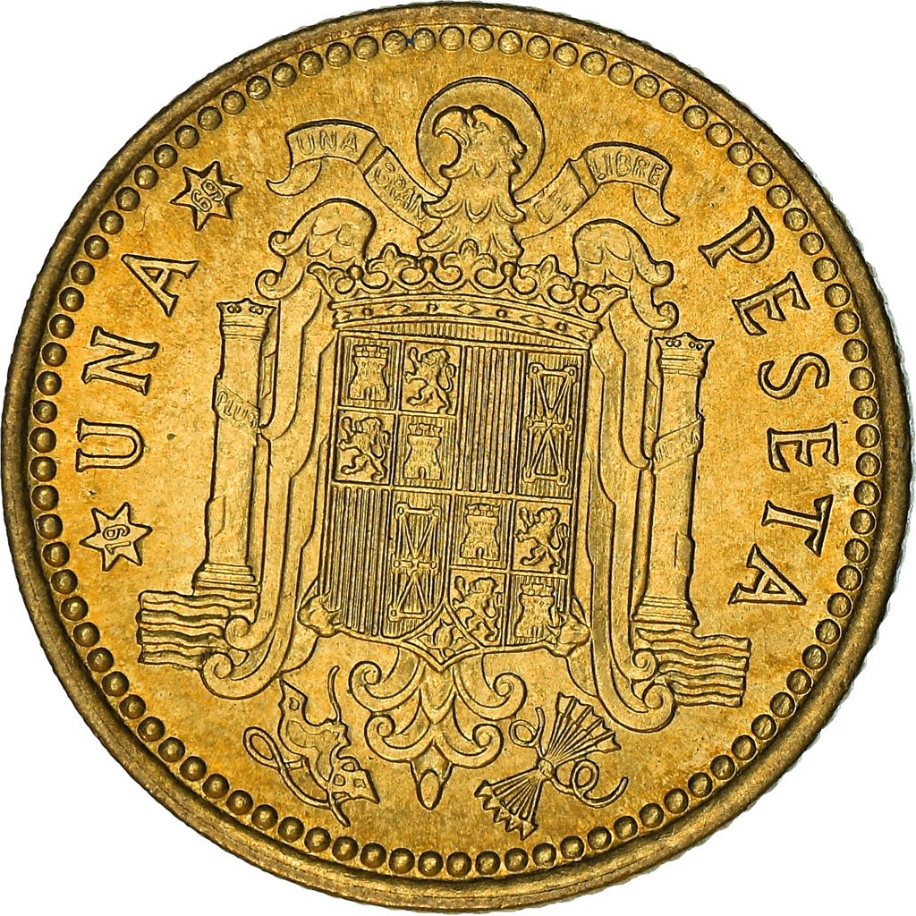Coin, Spain, Francisco Franco, caudillo, Peseta, 1968, | European Coins