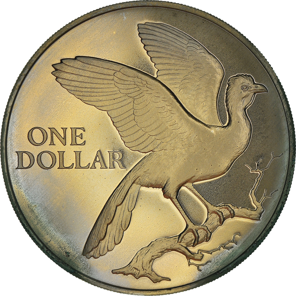 Coin, TRINIDAD & TOBAGO, Dollar, 1975, Franklin Mint, Proof, | North ...