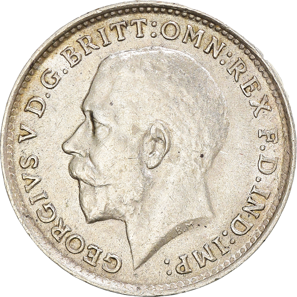 Coin, Great Britain, George V, 3 Pence, 1920, , Silver, KM:813a