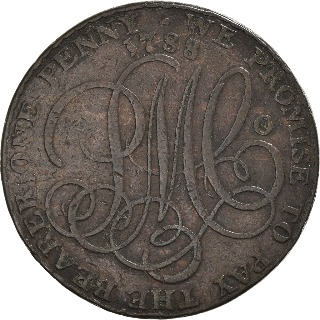 Coin, Great Britain, Wales, Penny Token, 1788, Anglesey, , Copper