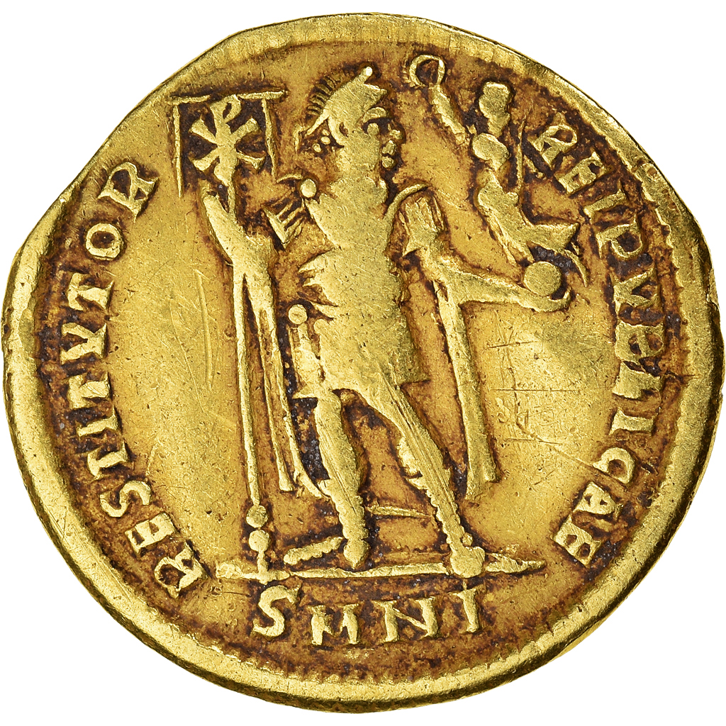 Coin, Valens, Solidus, 364-365, Nicomedia, , Gold, RIC:4b | Roman ...