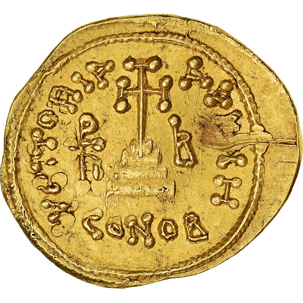 Coin, Heraclius, Solidus, 637-638, Constantinople, , Gold, Sear:764
