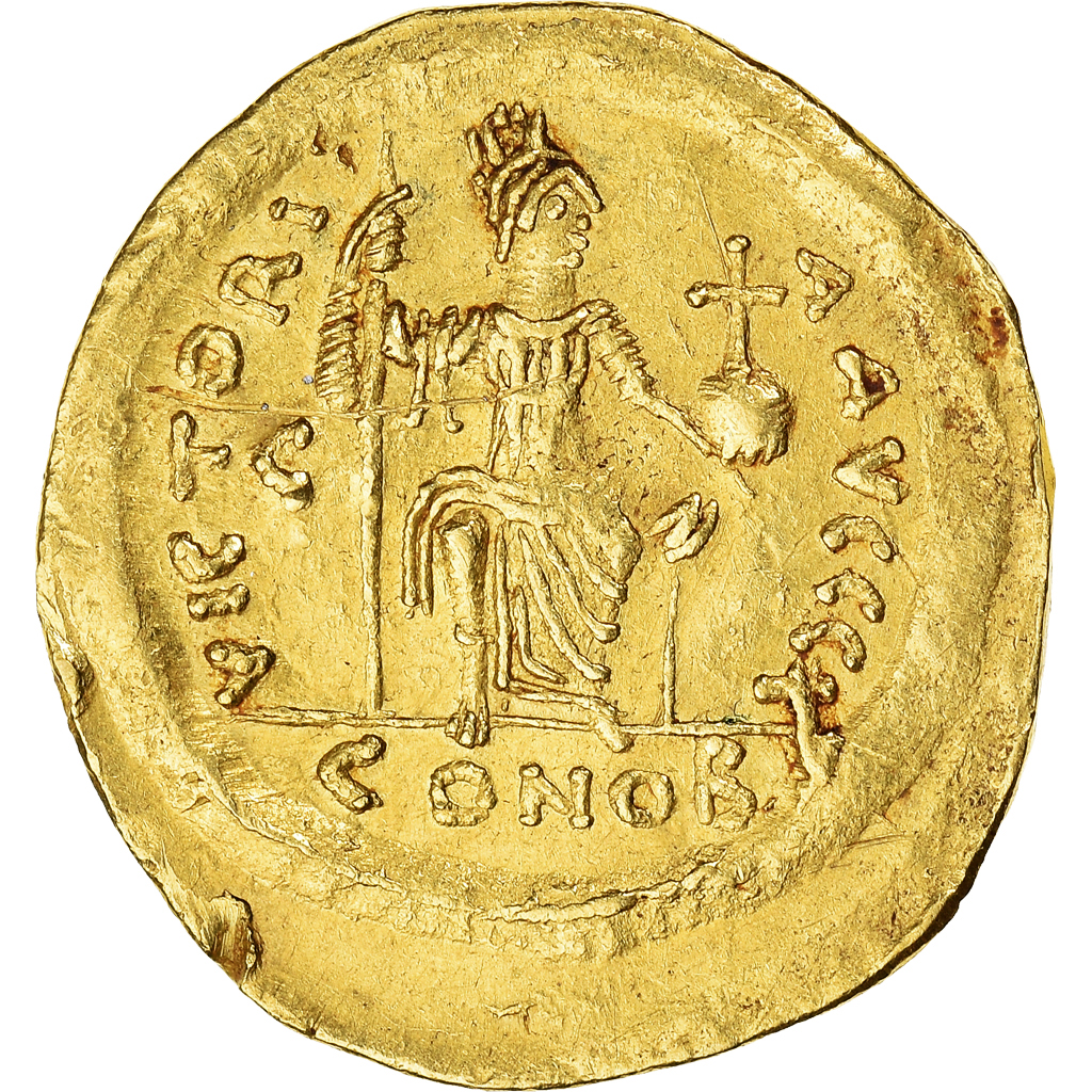 Coin, Justin II, Solidus, Constantinople, , Gold, Sear:345 | Byzantine ...