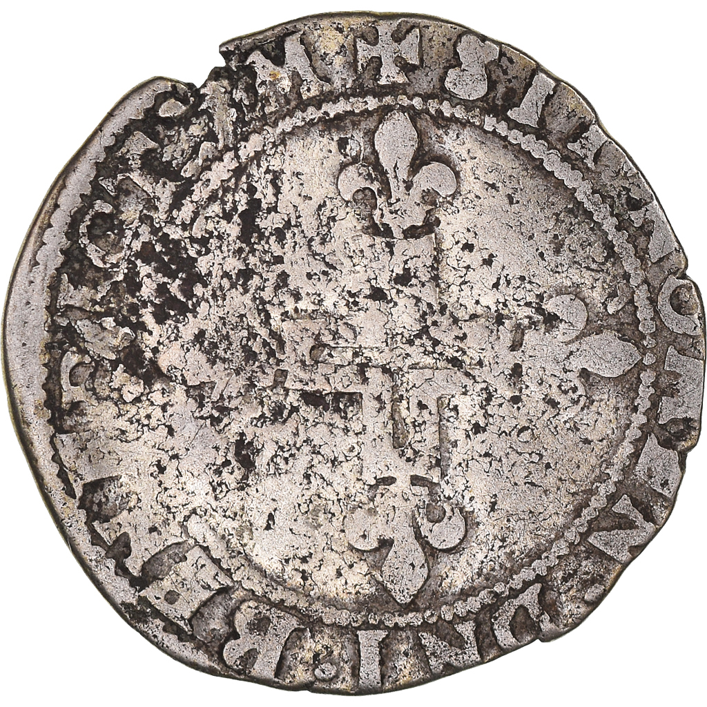 Coin, France, Charles IX, Double Sol Parisis, 1571, Toulouse, , Silver