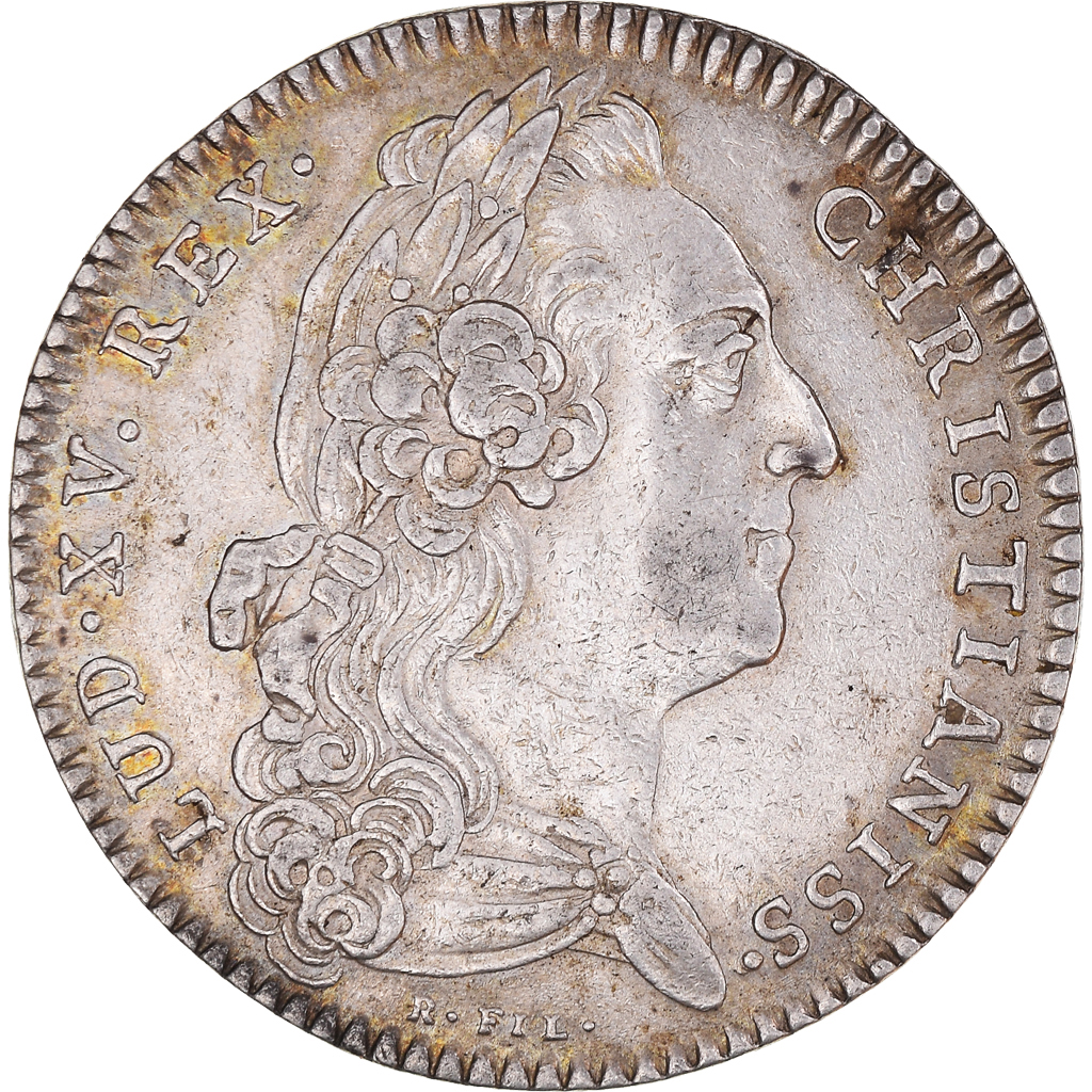 France, Token, Royal, Louis XV, Trésor Royal, History, 1758, Roettiers fils