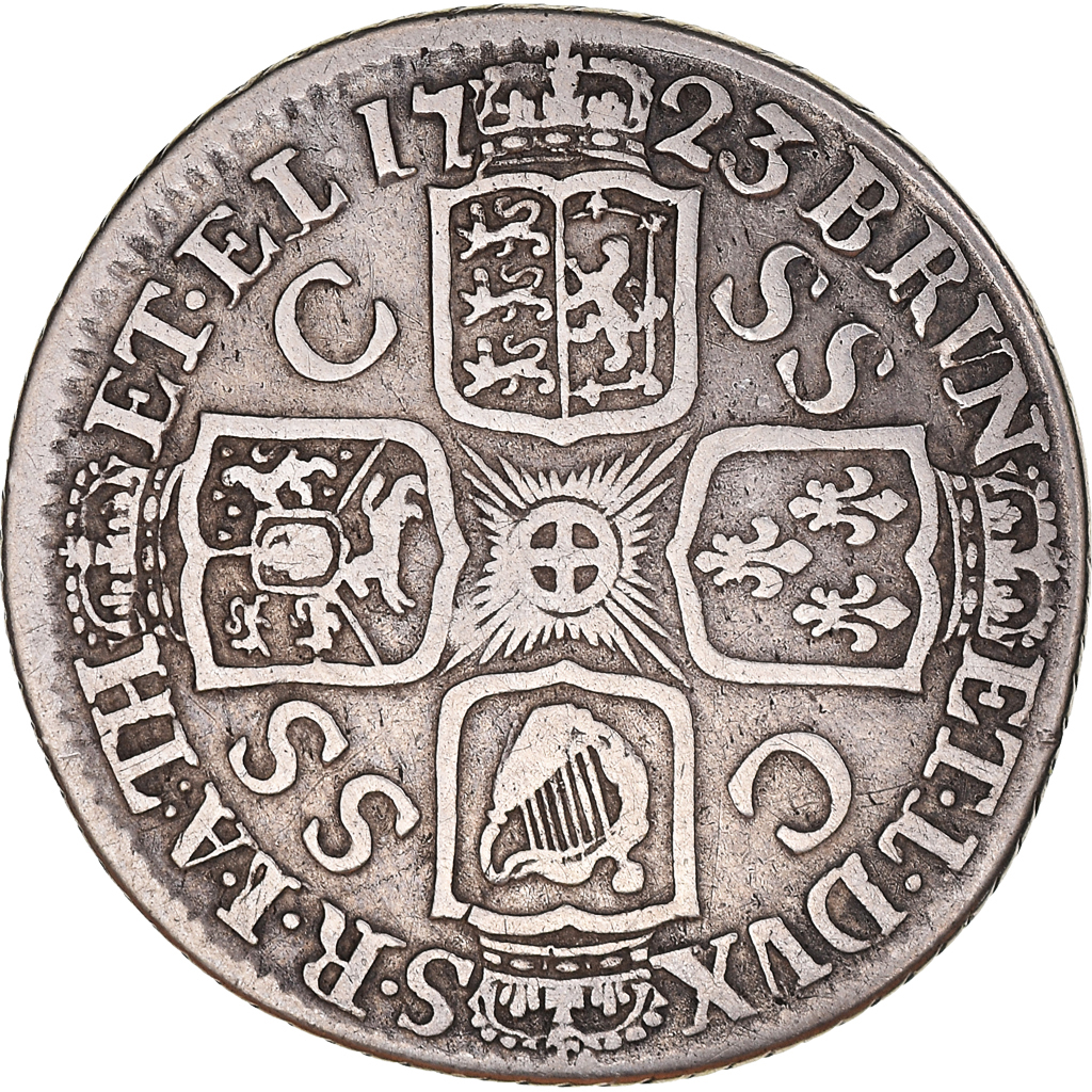 Coin, Great Britain, George I, Shilling, 1723, , Silver, KM:539.1