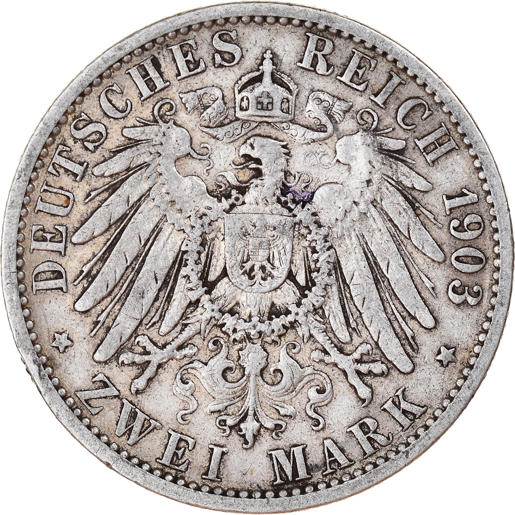 Coin, German States, PRUSSIA, Wilhelm II, 2 Mark, 1903, Berlin,