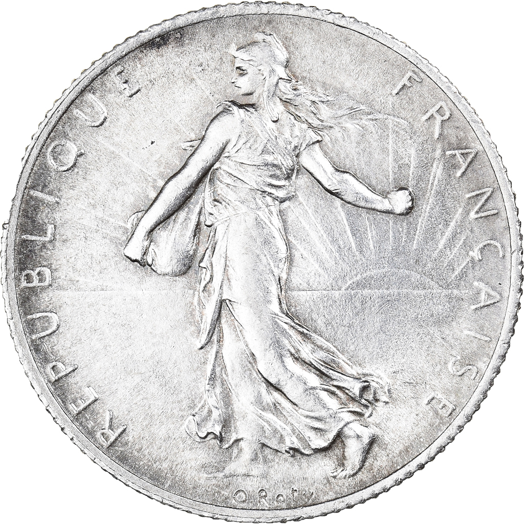 Coin, France, Semeuse, 2 Francs, 1916, Paris, , Silver, KM:845.1